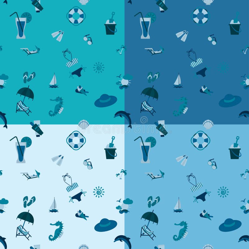 Four Background in Different Colors Stock Vector - Illustration of ...