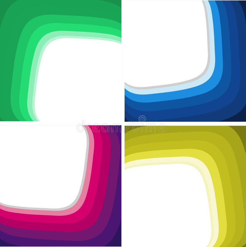 Four Background Template in Different Colors Stock Vector ...