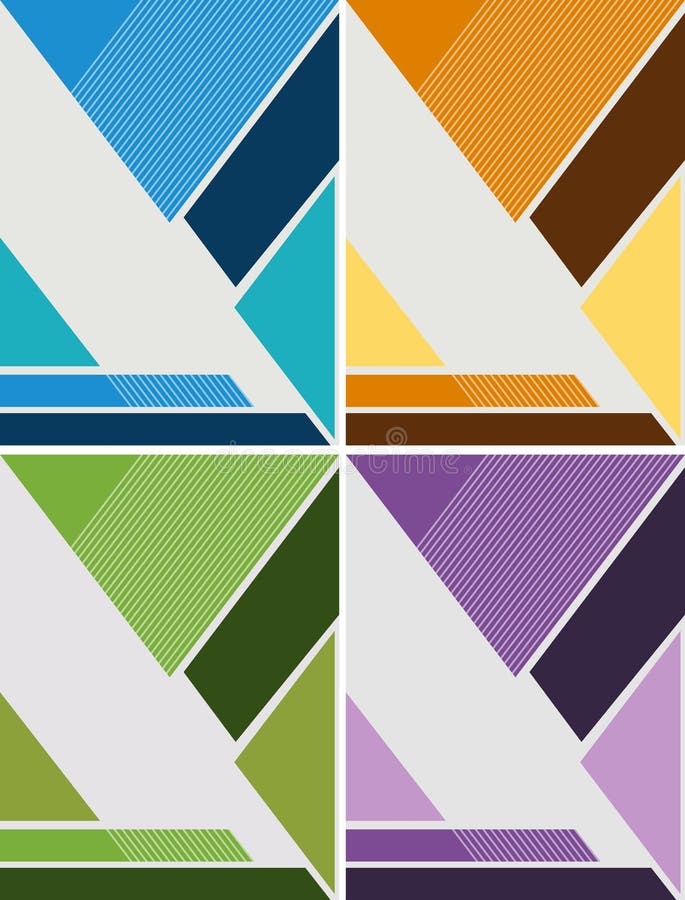 Four Background Template with Sun and Blue Sky Stock Vector ...