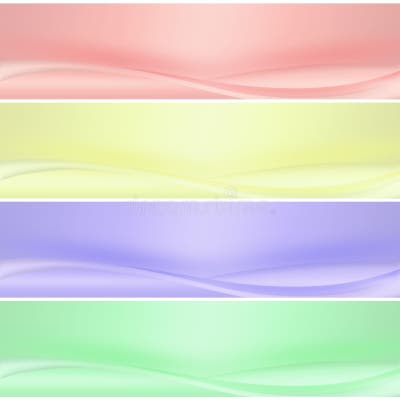 Four banner color pastel stock illustration. Illustration of star - 7560484