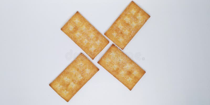 Four Biscuits Make Up the Letter X Stock Image - Image of bakery, layer ...