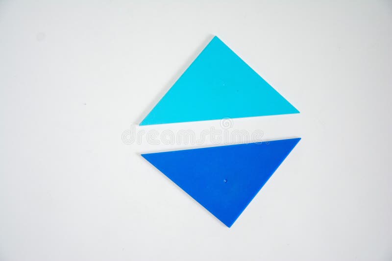 Four Blue Plastic Electronic Connectors, Metal Rivets, Arranged in a ...