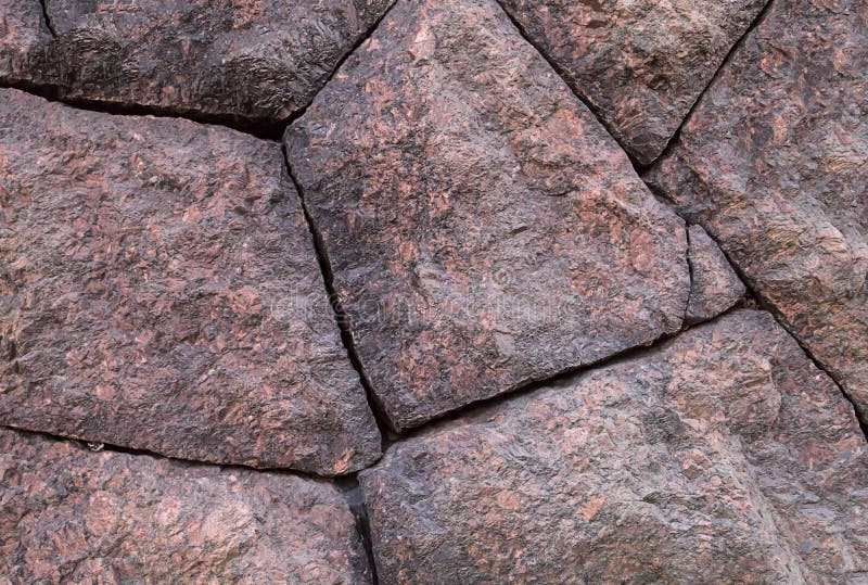 Four Brown Red Stone Block Base Basis Panel Natural Background Stock ...