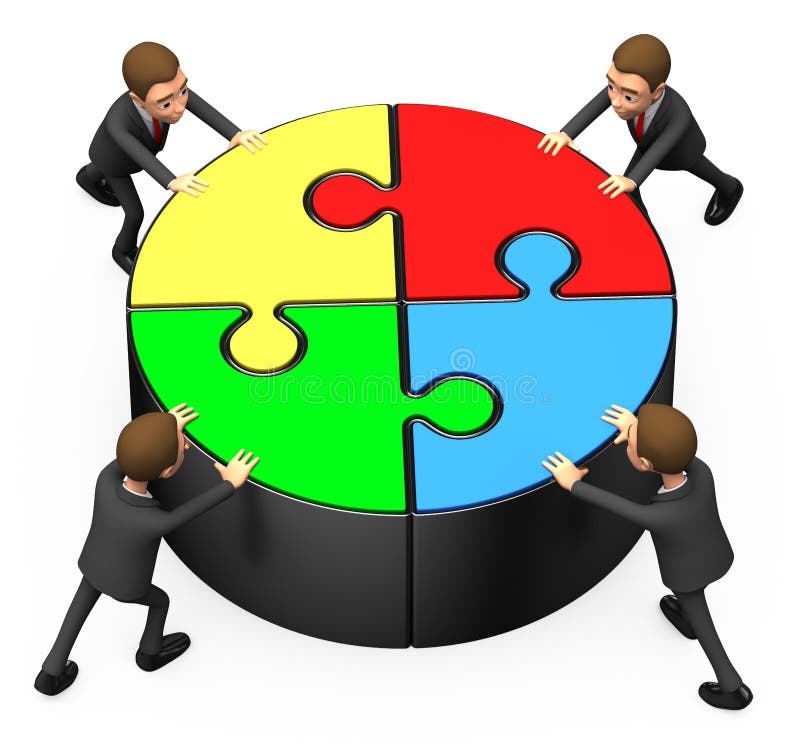 Round Puzzle Four Stock Illustrations – 356 Round Puzzle Four Stock ...