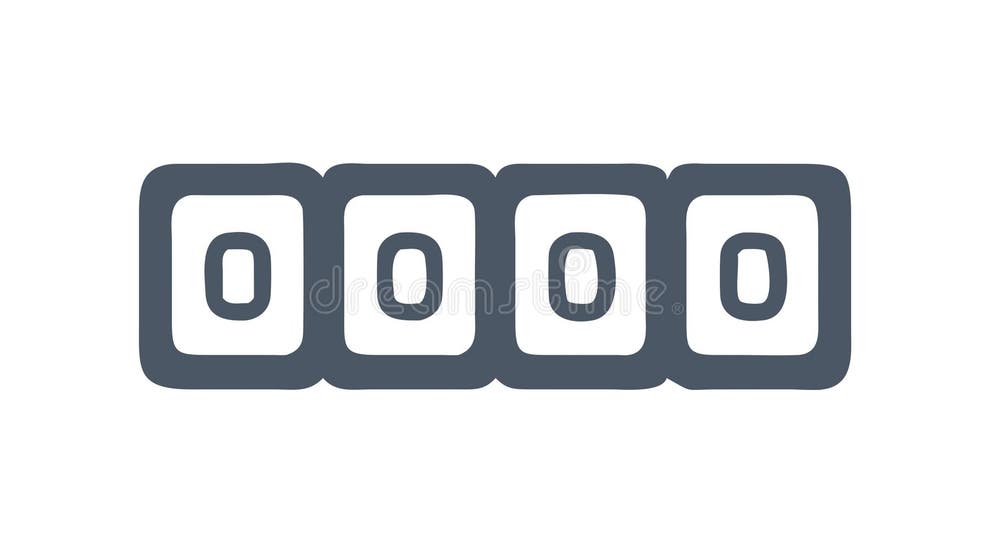 Four Buttons Vector Icon, Control Panel Element Symbol, Vector Design ...