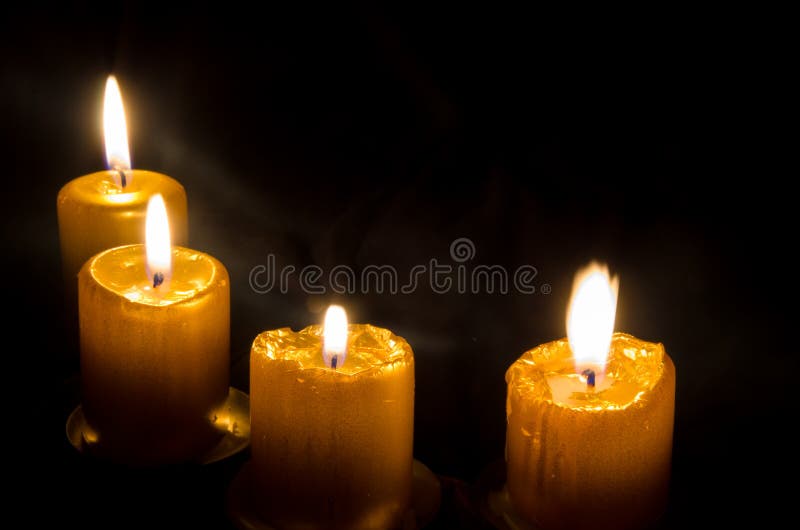 Four candles stock image. Image of festive, compassion - 60025163