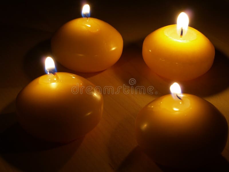 Four candles light stock image. Image of night, religion - 930879