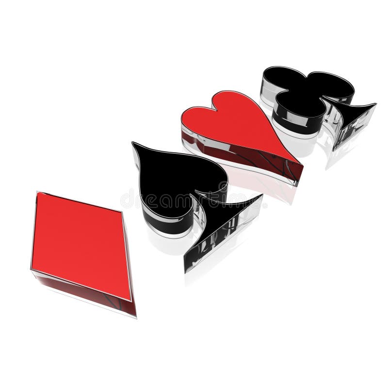 Four Card Suit Round Patterns Stock Vector - Illustration of rhombus ...