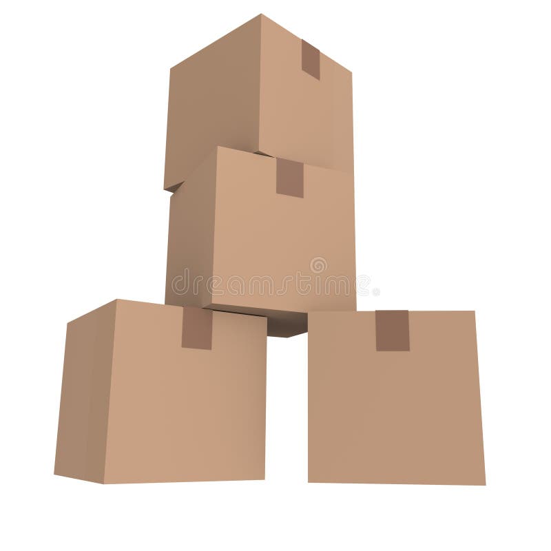 Falling Boxes stock illustration. Illustration of cartoon - 21176559