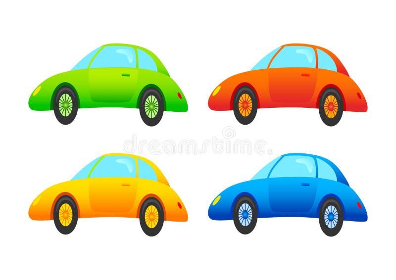 Four cars stock vector. Illustration of performance, automobile - 17617921