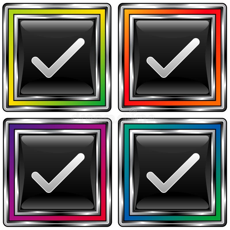 Bullets and tick marks stock illustration. Illustration of check - 7912999