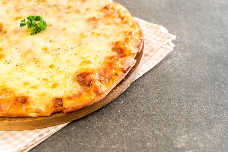 Four cheese pizza stock photo. Image of restaurant, circle - 105677208