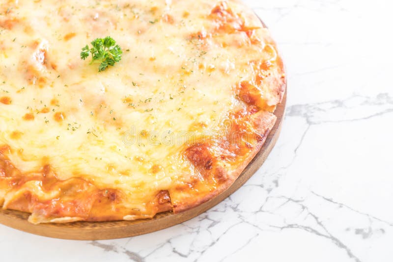 Four cheese pizza stock photo. Image of slice, delicious - 128215562
