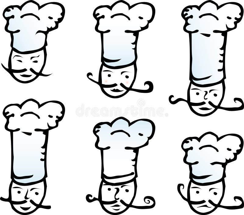 Four chiefs stock vector. Illustration of clip, face, cartoon - 8484349