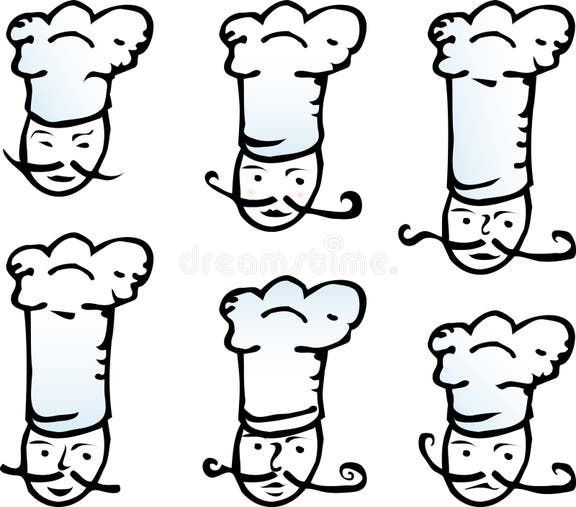 Four chiefs stock vector. Illustration of clip, face, cartoon - 8484349