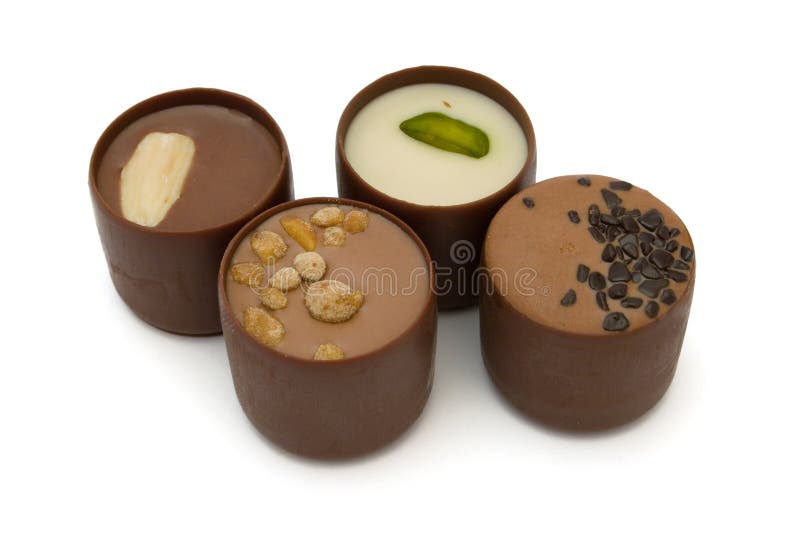 Four chocolate candy stock image. Image of candy, chocolates - 2349307