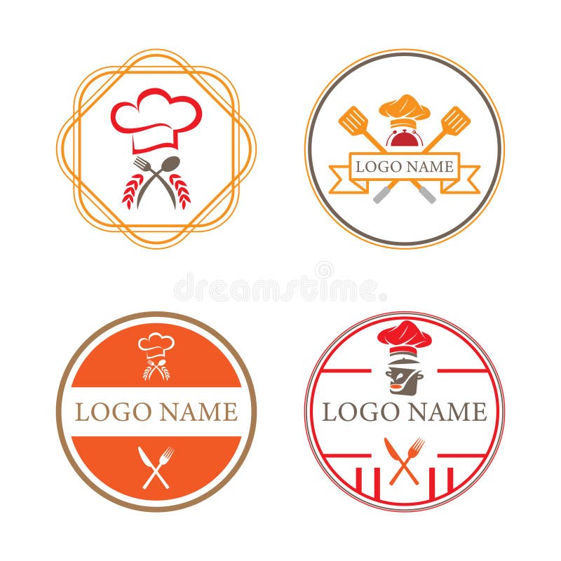 Cooking Cuisine Cookery Logo Restaurant Icon Vector Illustration. Stock ...