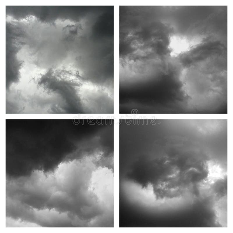 Four cloud formations stock image. Image of formations - 42753649