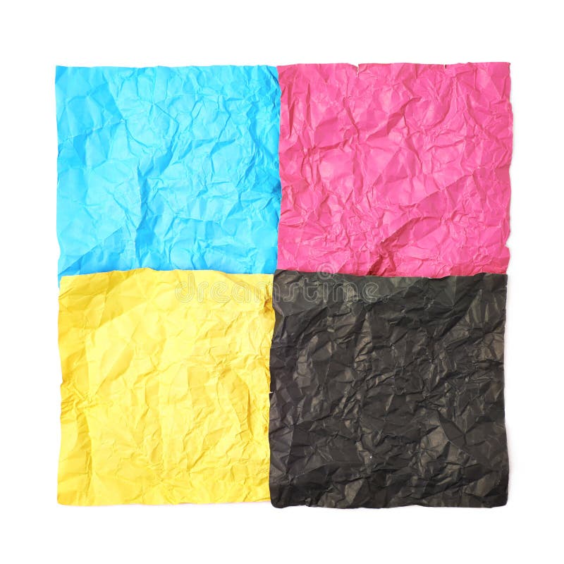 Four Cmyk Colored Paper Sheets Stock Photos - Free & Royalty-Free Stock ...