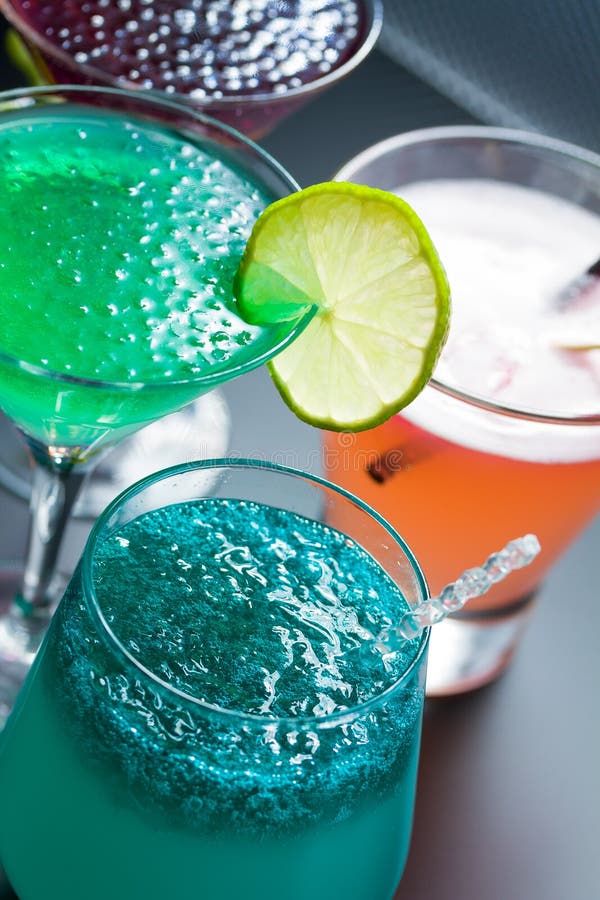 Four Cocktail with caviar stock image. Image of cocktail - 39402823