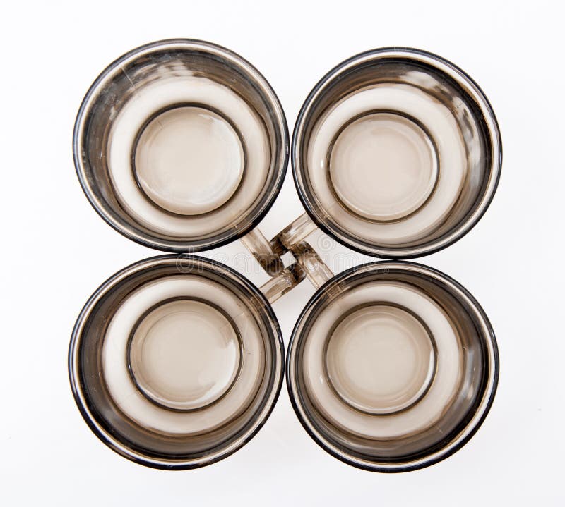 Four coffee cups stock photo. Image of holders, white - 55304214