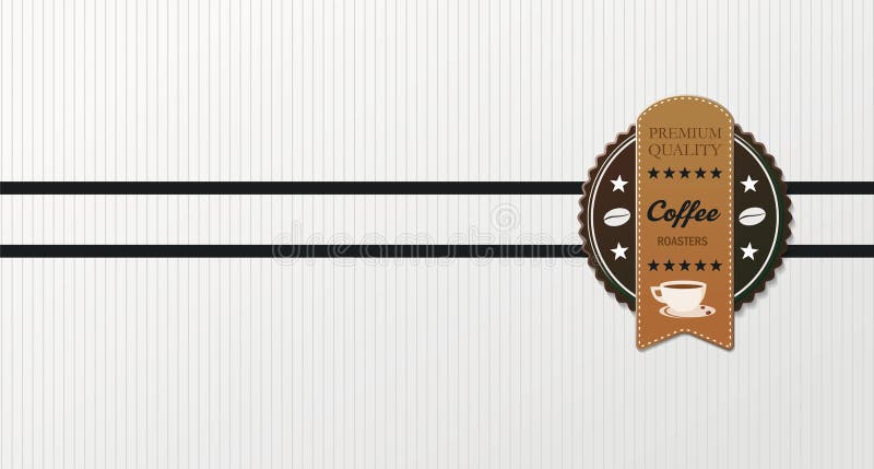 Four Coffee Labels with Text Stock Vector - Illustration of percent ...