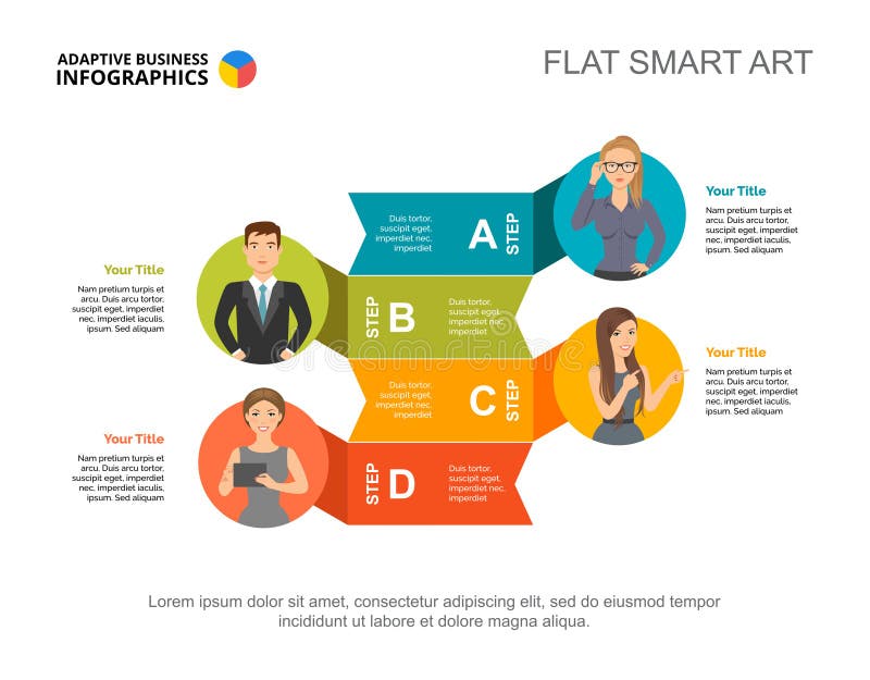 Bar Chart with Four Elements Template Stock Vector - Illustration of horizontal, chart: 204158898