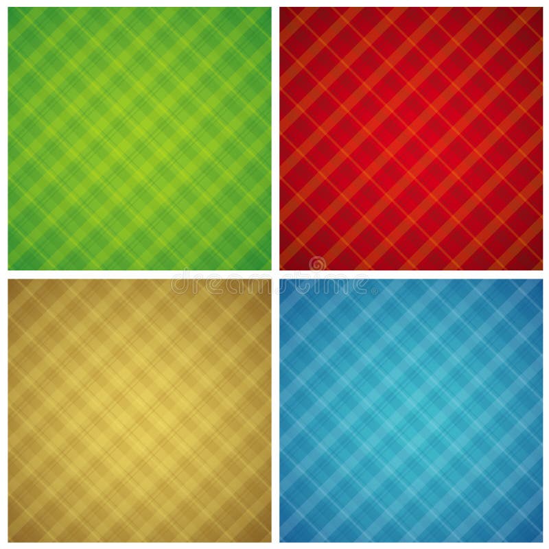 Four Color Checked Background, Vector Stock Vector - Illustration of ...