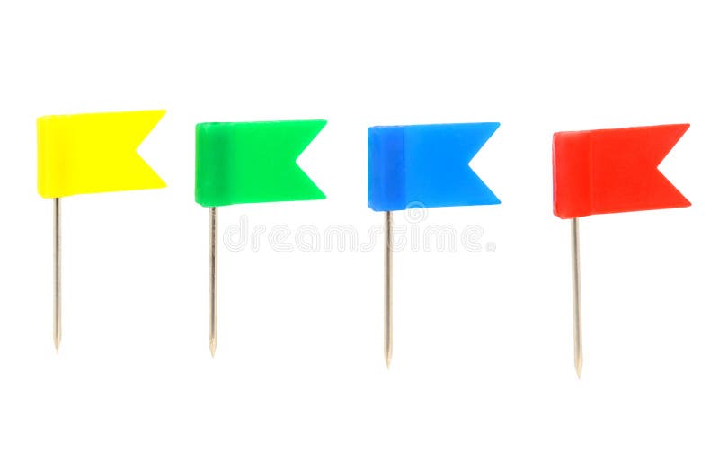Four Color Flags Push Pin Stock Photos - Free & Royalty-Free Stock ...