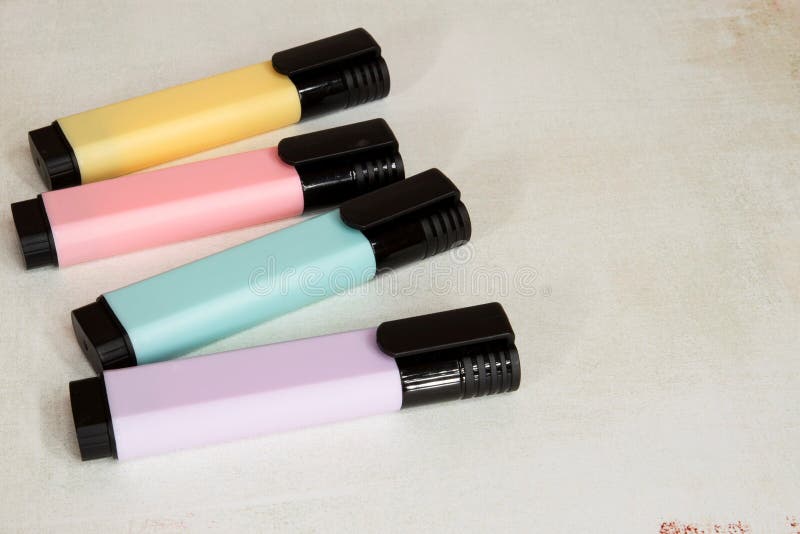 Four color markers stock photo. Image of closeup, graphic - 168349568