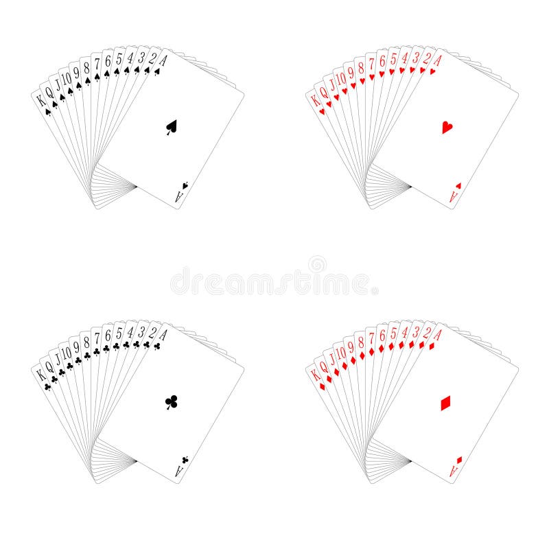 Playing Cards Font Stock Illustrations – 497 Playing Cards Font Stock ...