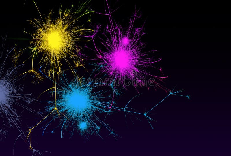 Four color sparkling stock illustration. Illustration of explode - 13440877