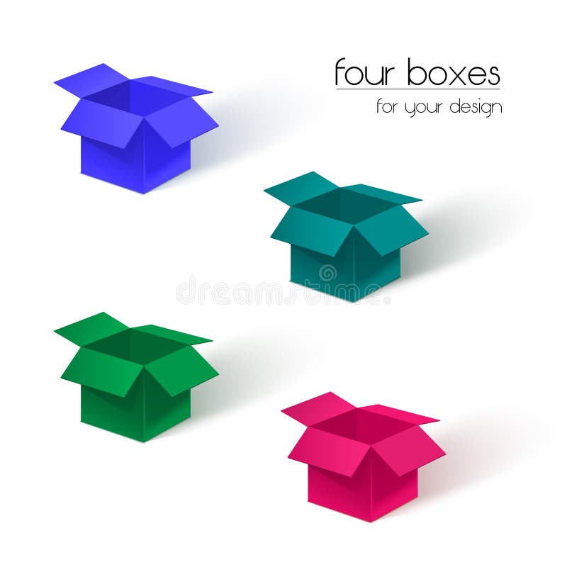 Four Color Boxes Stock Illustrations – 387 Four Color Boxes Stock ...