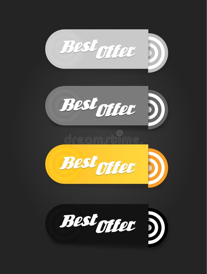 `the Best Offer` Text Uncovered from Teared Paper Corner. Stock ...