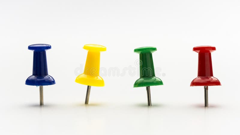 Colored Push Pins stock photo. Image of office, green - 23132496