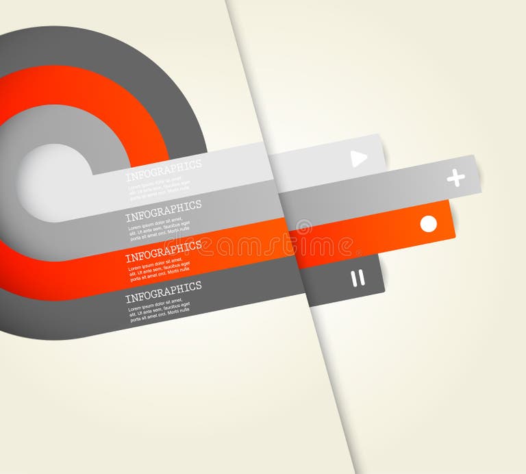 Four colored stripes. stock vector. Illustration of element - 31991147