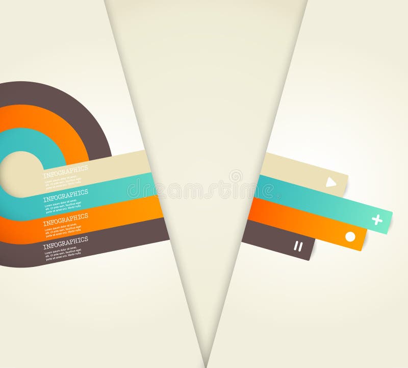 Four Colored Stripes with Place for Your Own Text. Stock Vector ...