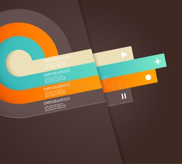 Four Colored Stripes with Place for Your Own Text. Stock Vector ...