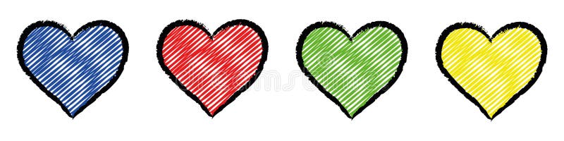 Art Heart Primary Colors Stock Illustrations – 11 Art Heart Primary ...