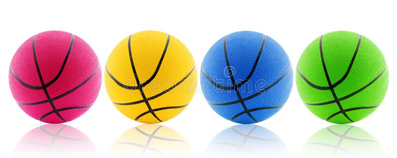Four colorful balls. stock photo. Image of competition - 19746770