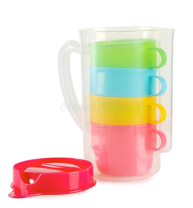 Four Colorful Cups Pitcher Stock Photos - Free & Royalty-Free Stock ...