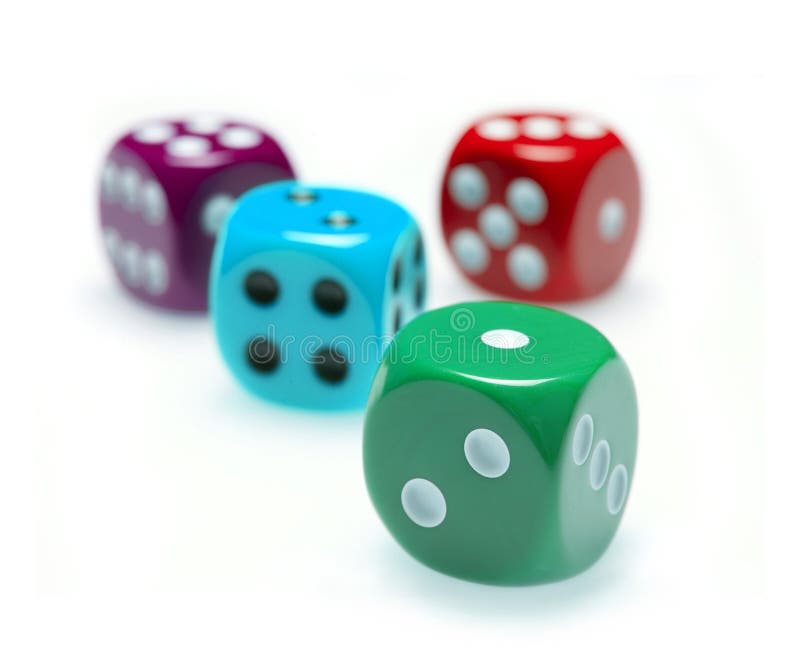 Four dice stock image. Image of lucky, future, winner, three - 753231