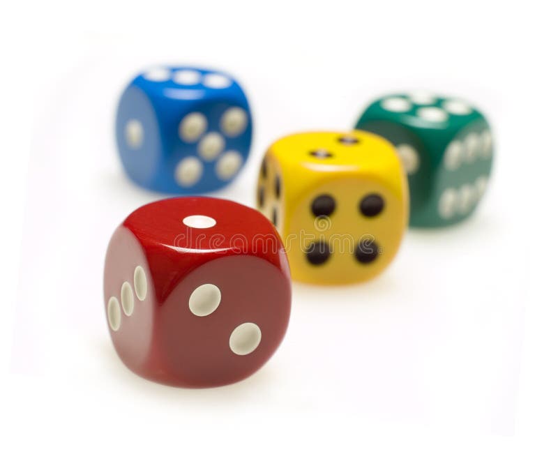 Four dice stock image. Image of lucky, future, winner, three - 753231