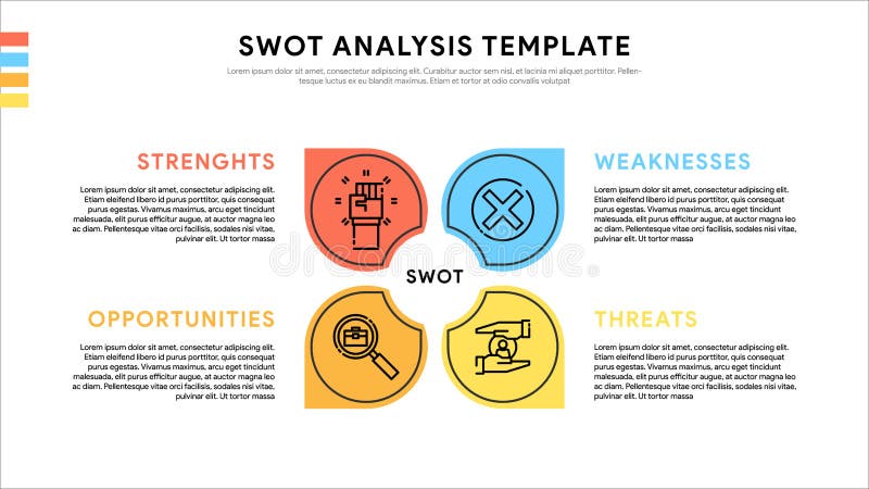 Four Colorful Elements with Text Inside Placed Below Elements. Concept ... Four Colorful Elements with Text Inside Placed Below Elements. Concept ...