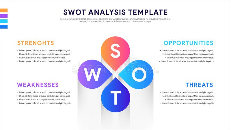 Four Colorful Elements with Text Inside Placed Below Elements. Concept ... Four Colorful Elements with Text Inside Placed Below Elements. Concept ...