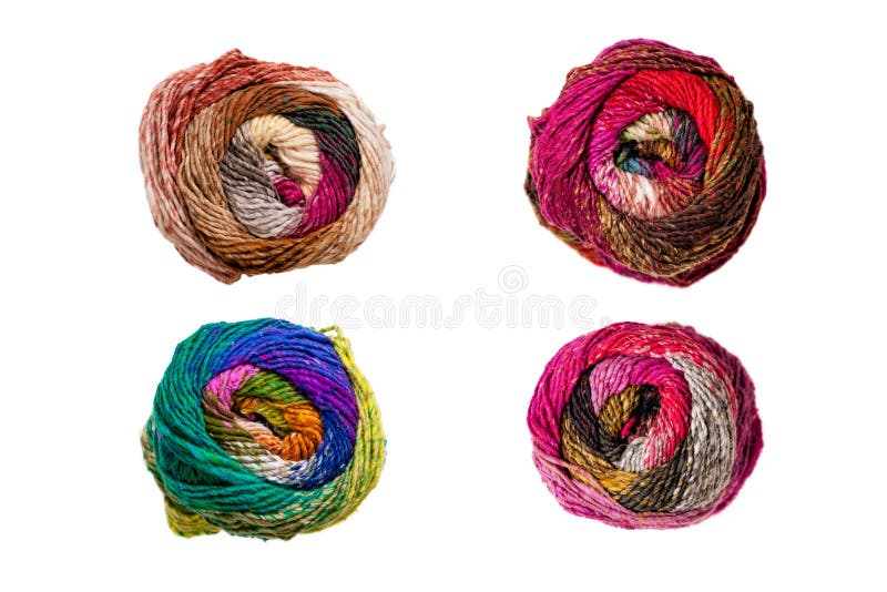 Colorful Knitting Yarn with Needles Stock Image - Image of fashion ...
