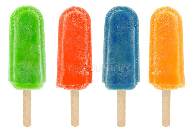 Four colorful popsicle stock photo. Image of childhood - 9225138