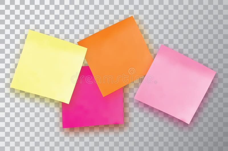 3 Colorful Sticky Note. Template for Your Projects Stock Vector ...