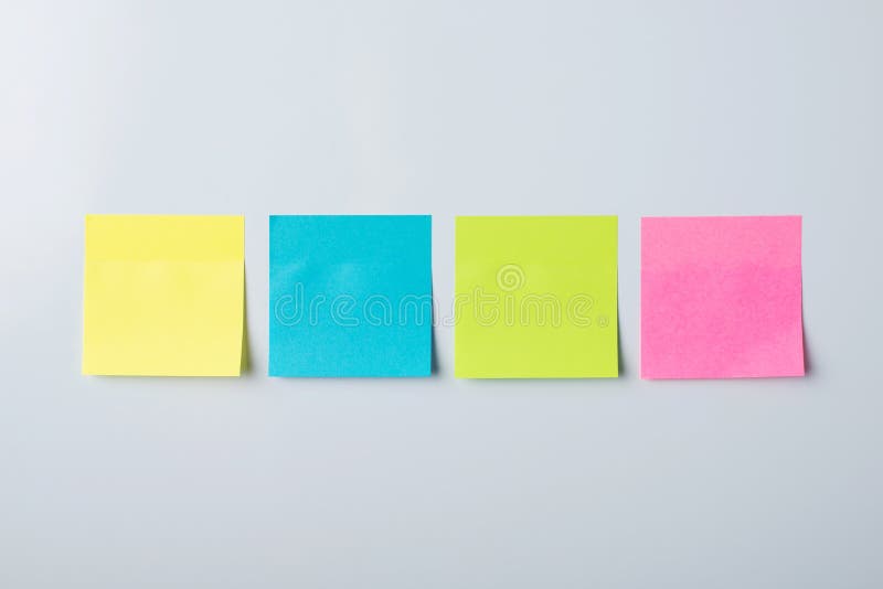 113 Four Color Reminder Notes Stock Photos - Free & Royalty-Free Stock ...