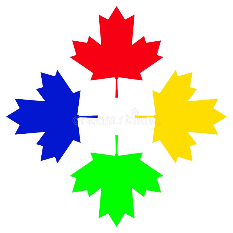 Four Season Maple Leaf Stock Illustrations – 912 Four Season Maple Leaf ...